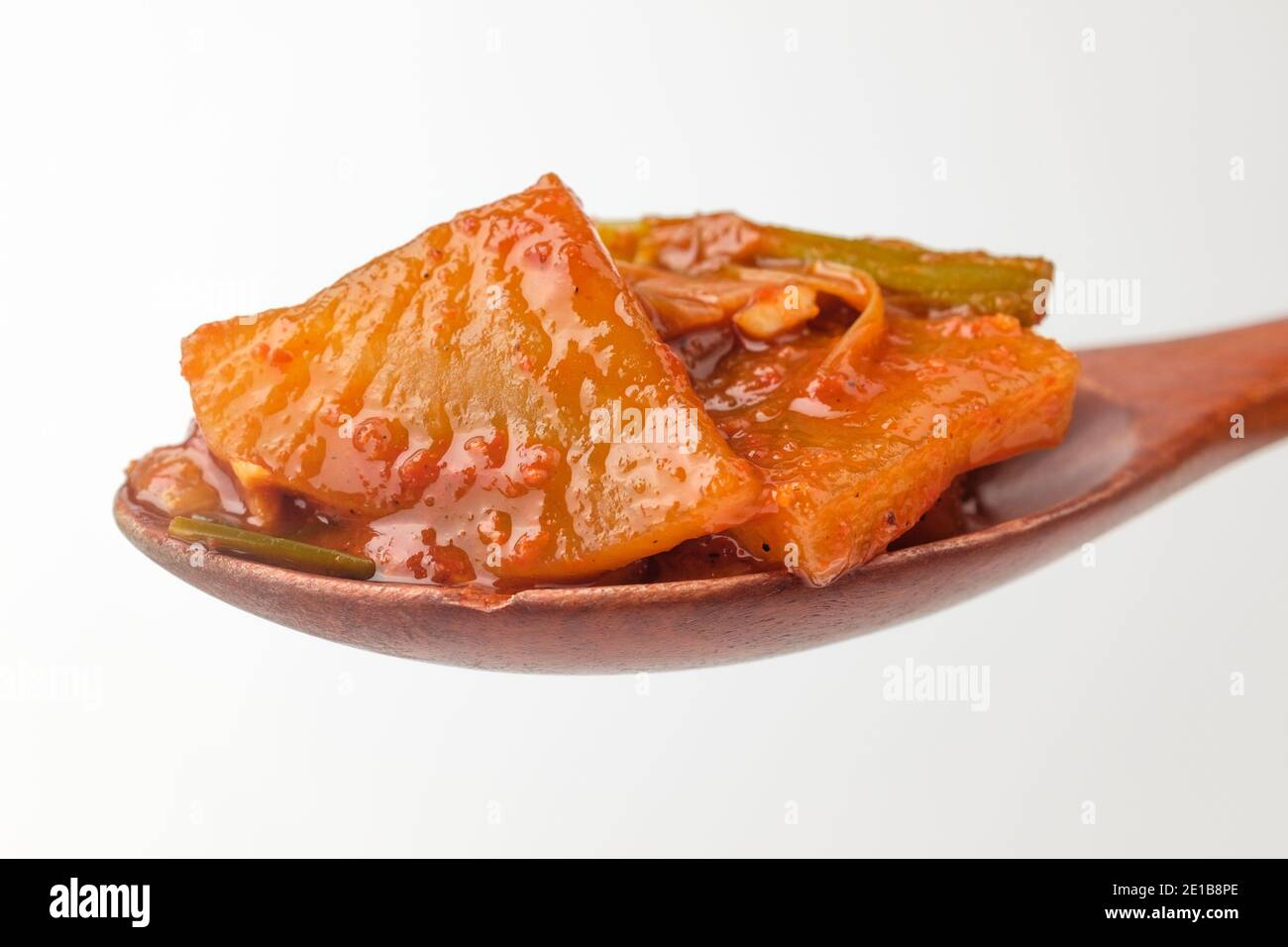 Boiled radish on a white background Stock Photo - Alamy