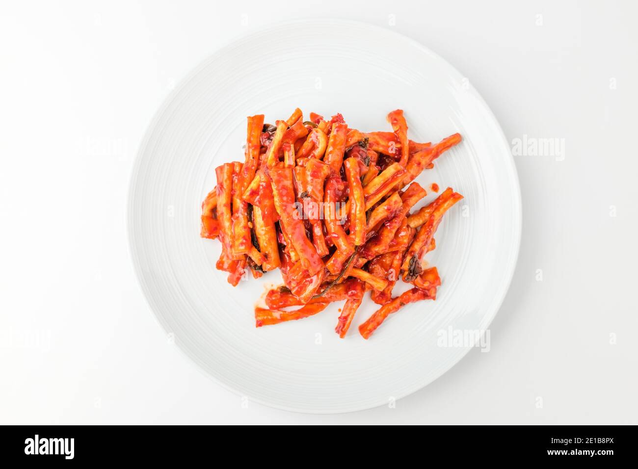 Radish dried radish on white background Stock Photo - Alamy