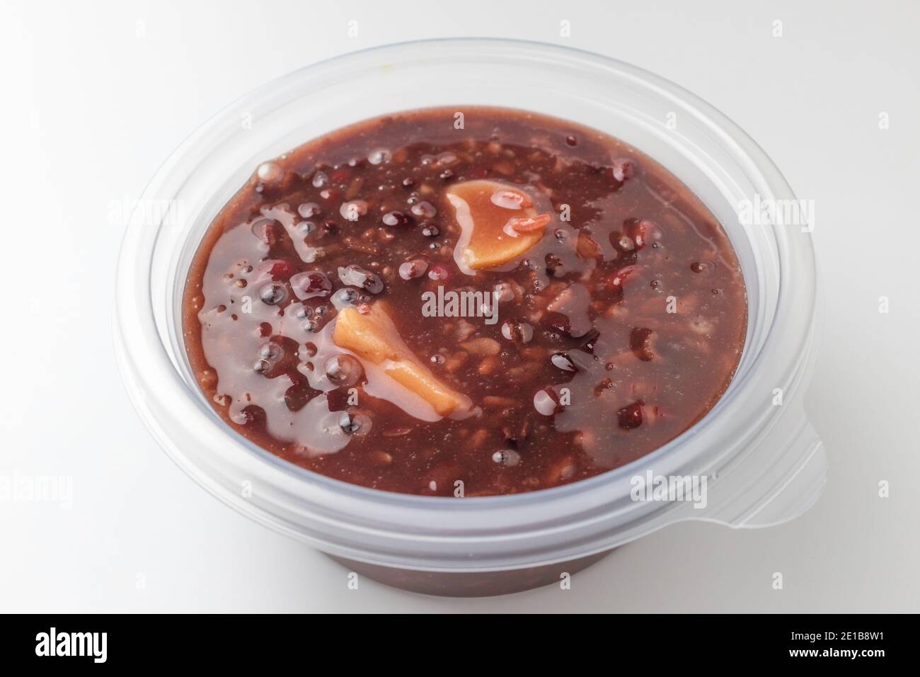 Red bean porridge on white background Stock Photo - Alamy