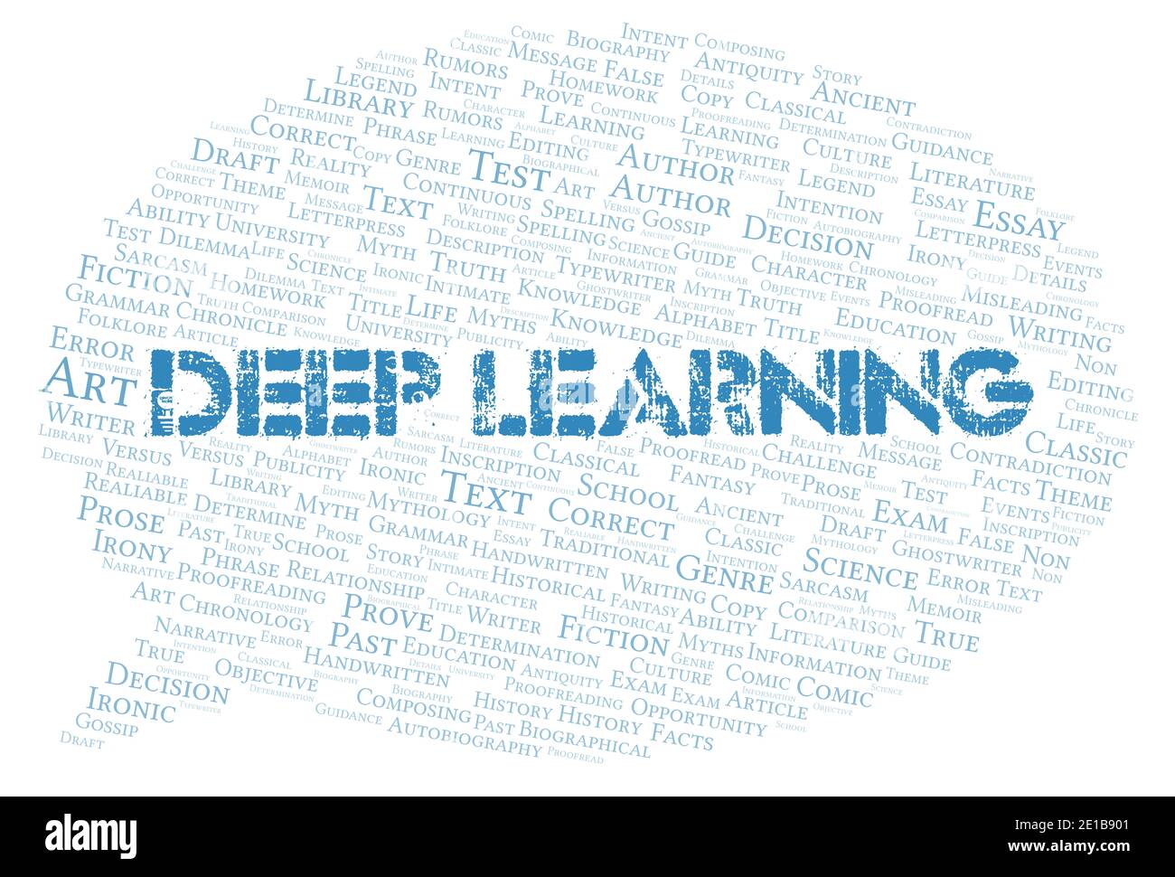 Deep learning word cloud hi-res stock photography and images - Alamy