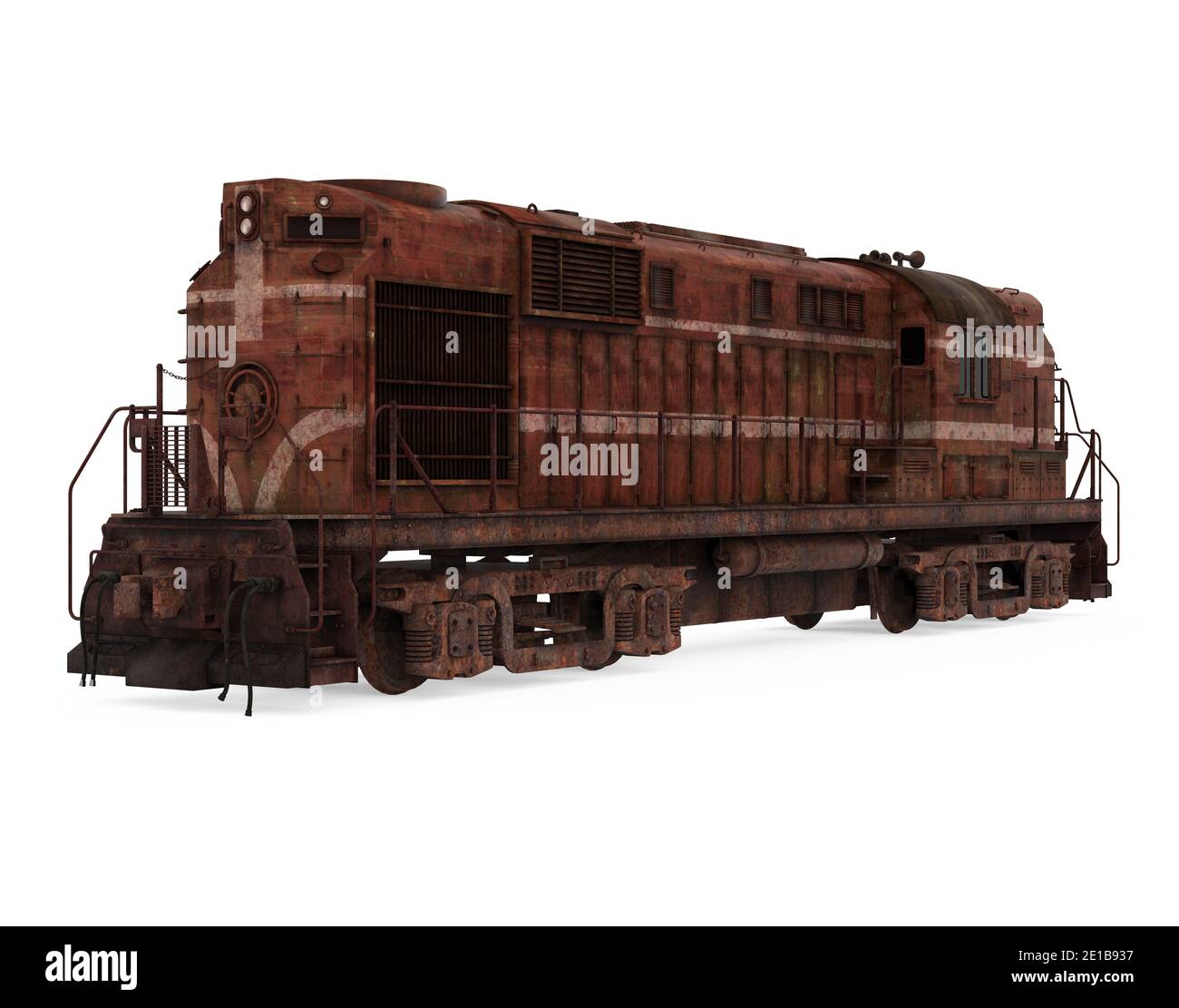 Passenger train diesel station Cut Out Stock Images & Pictures - Alamy