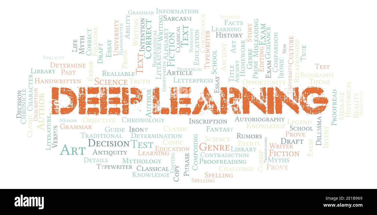 Deep learning word cloud hi-res stock photography and images - Alamy