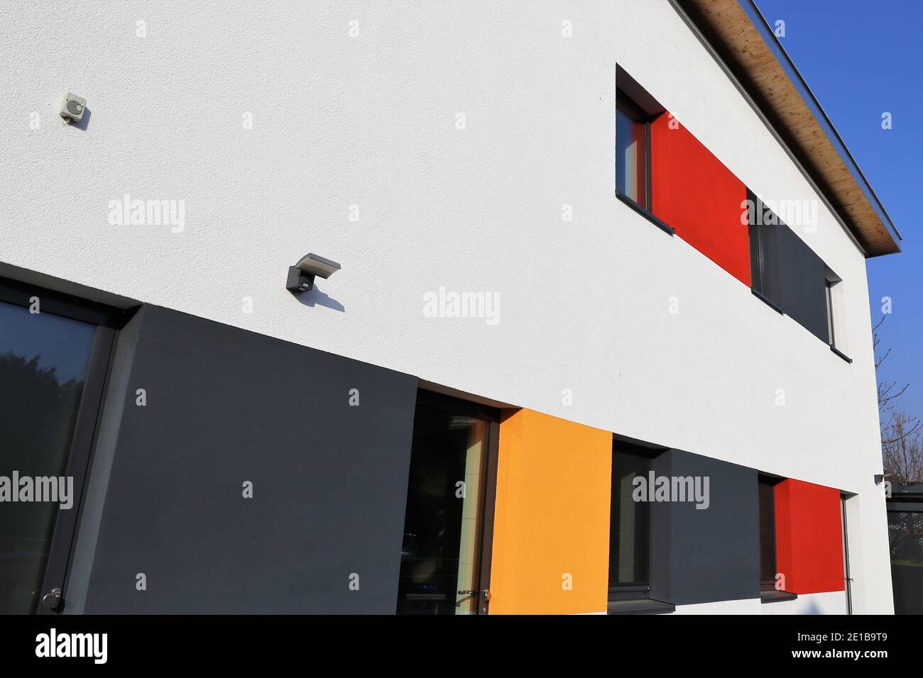 Residential home with modern facade painting Stock Photo - Alamy