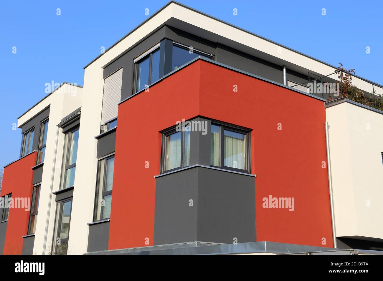 Residential home with modern facade painting Stock Photo - Alamy