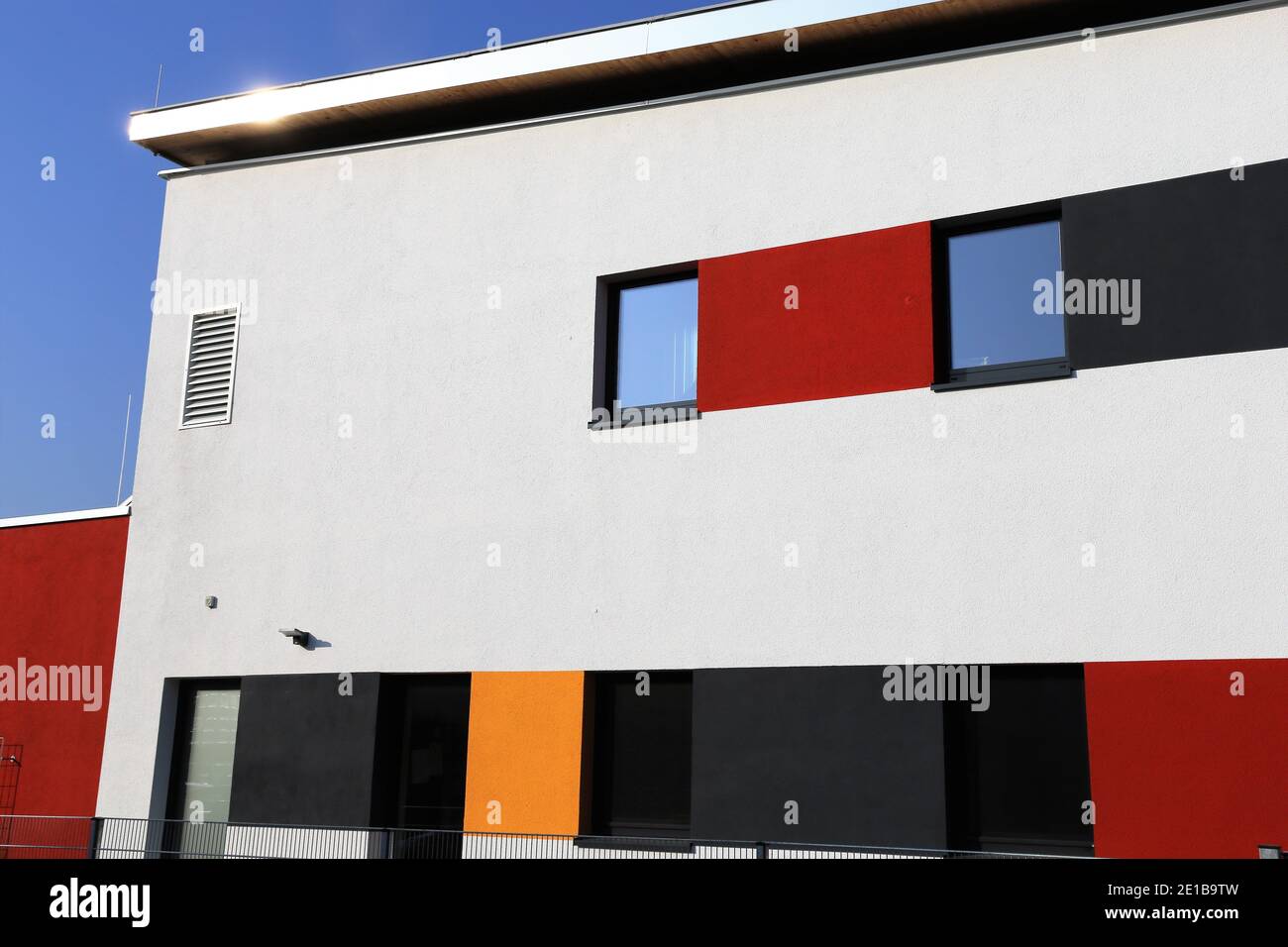 Residential home with modern facade painting Stock Photo - Alamy