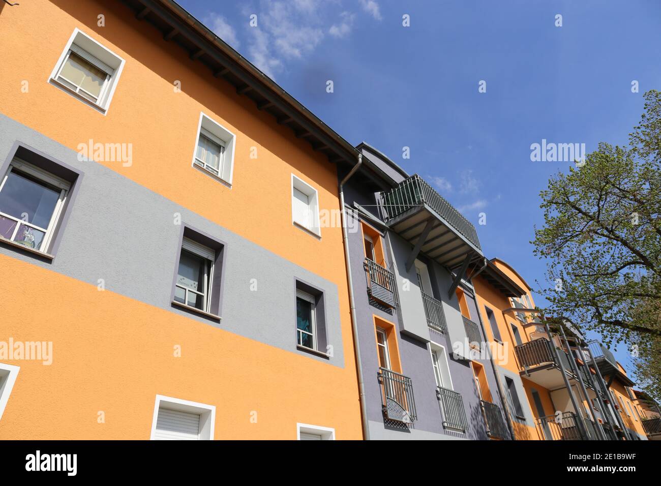 Residential home with modern facade painting Stock Photo - Alamy