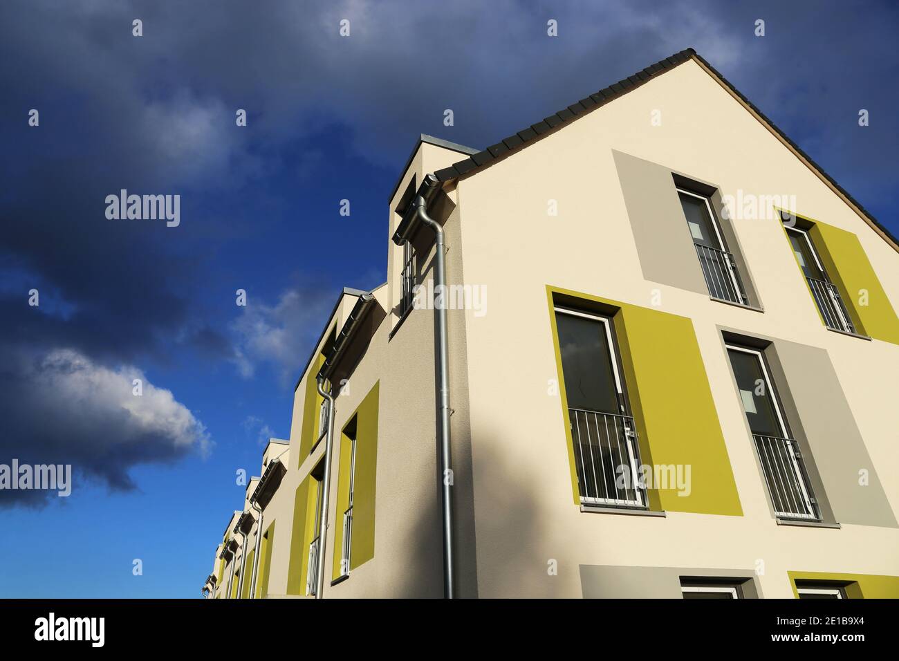 Residential home with modern facade painting Stock Photo - Alamy