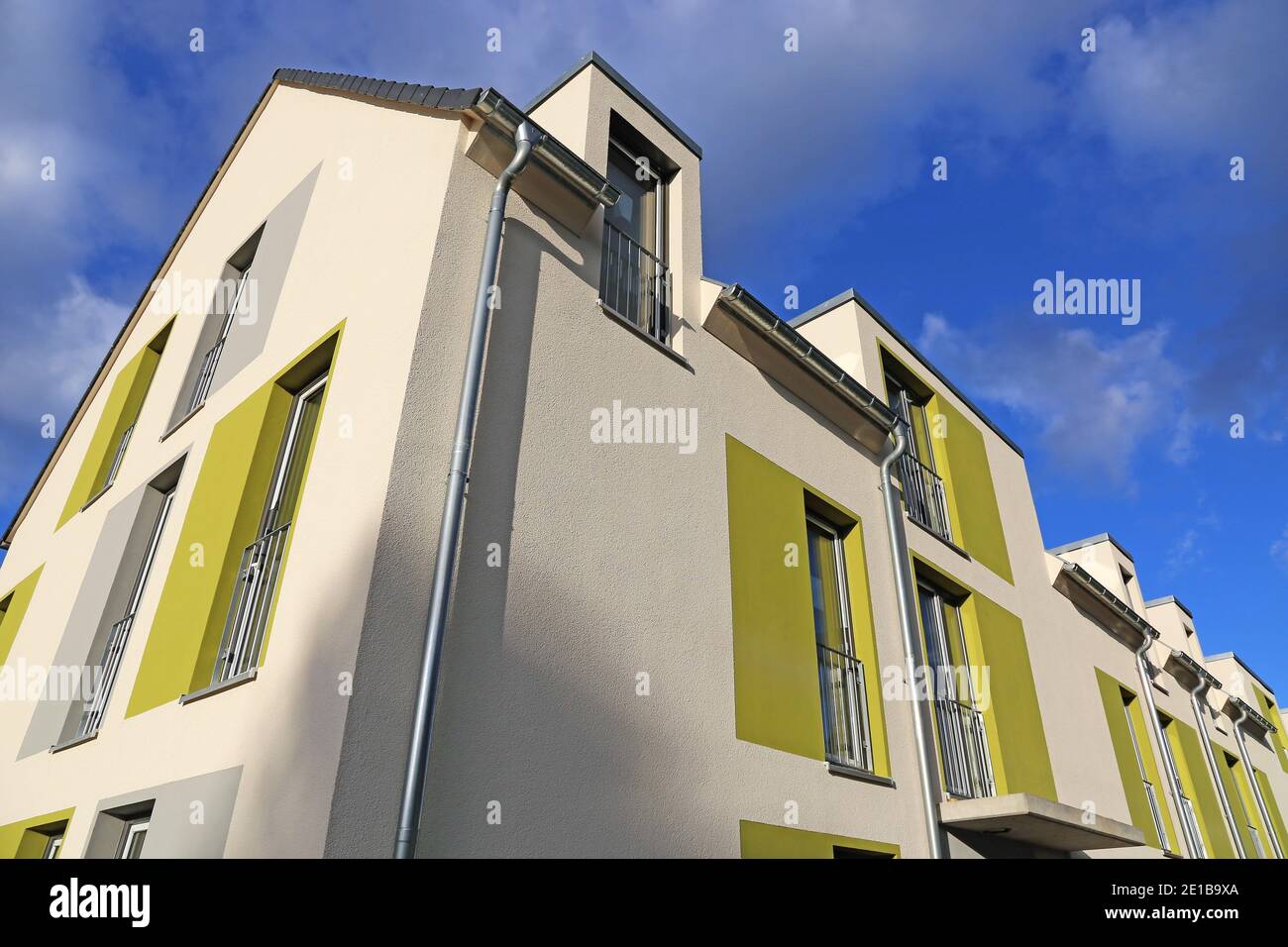 Residential home with modern facade painting Stock Photo - Alamy