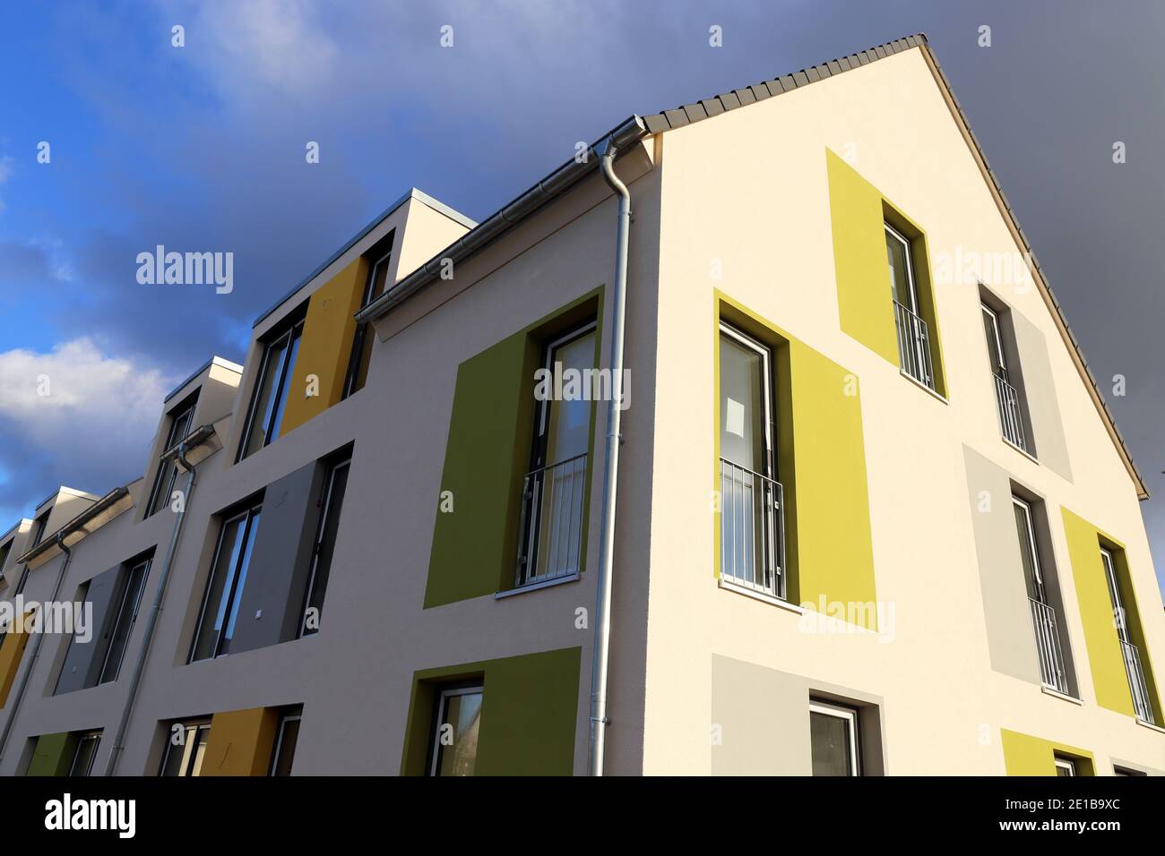 Residential home with modern facade painting Stock Photo - Alamy