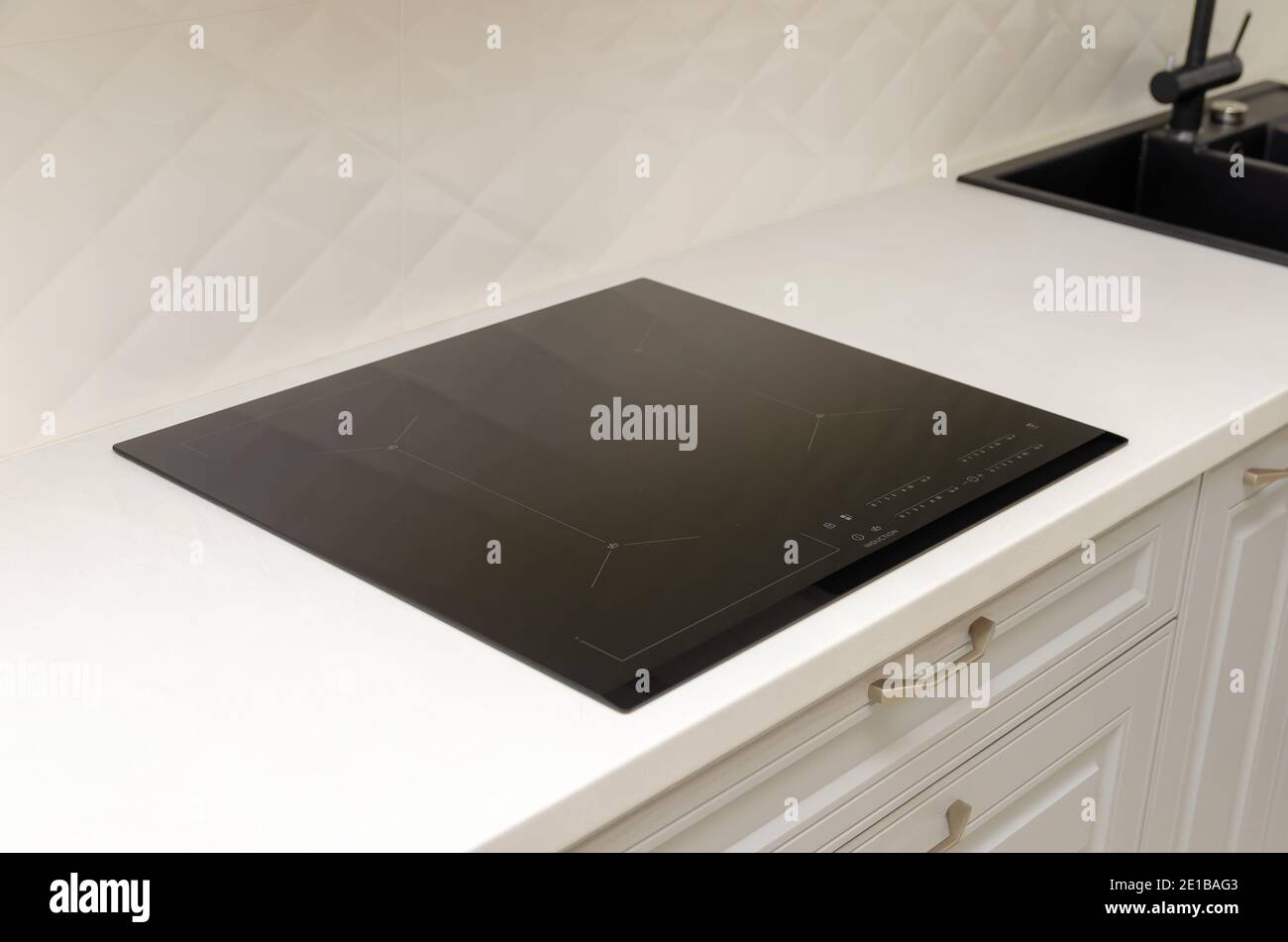 Style white kitchen induction cooker hi-res stock photography and ...