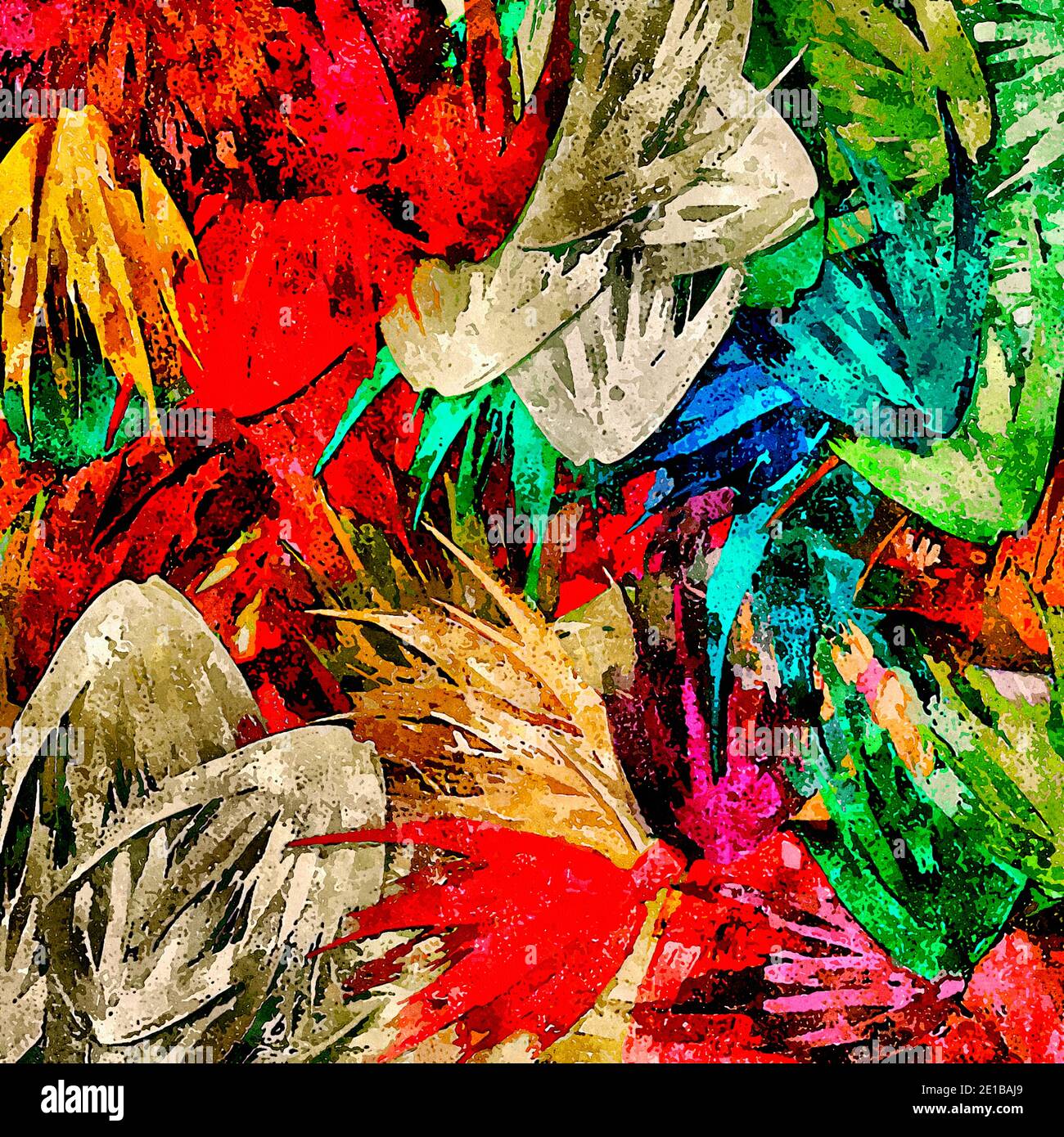 abstract psychedelic background watercolor stylization from colored ...