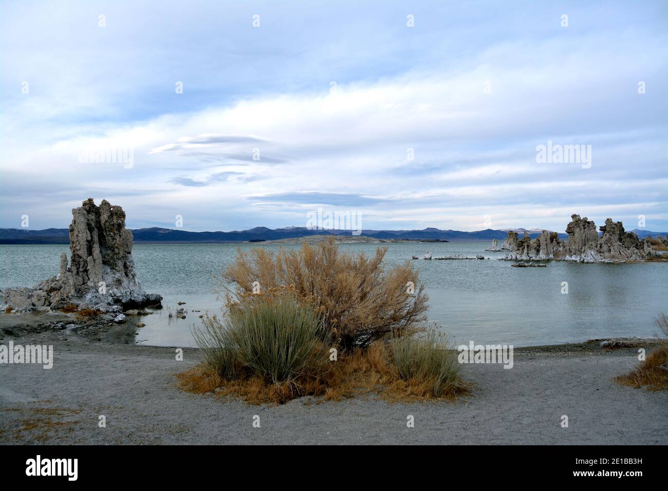 beautiful Mono Lake Tufa State Natural Reserve in eastern California on ...