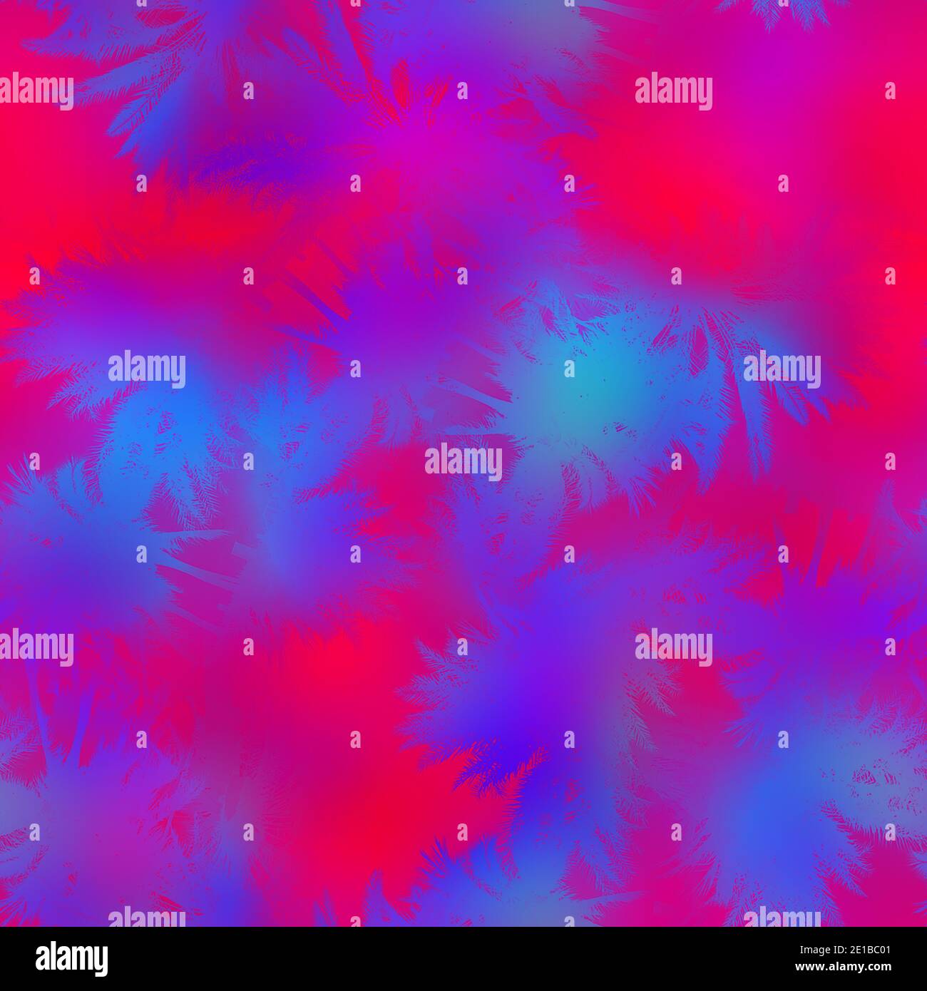 Seamless intense red and blue leaf pattern Stock Photo - Alamy