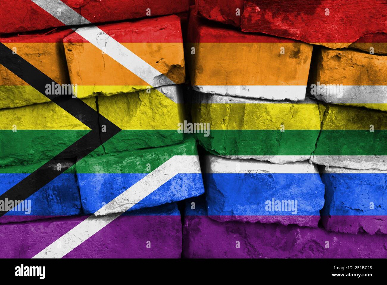 Gay pride flag south africa hi-res stock photography and images - Alamy