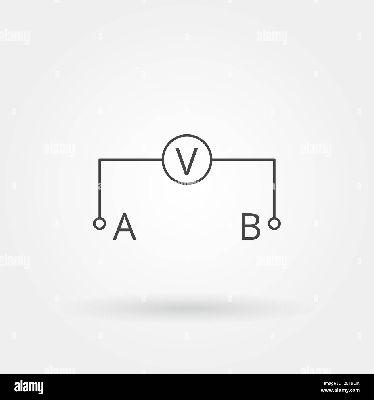 switch physics formula single isolated icon with modern line or outline ...