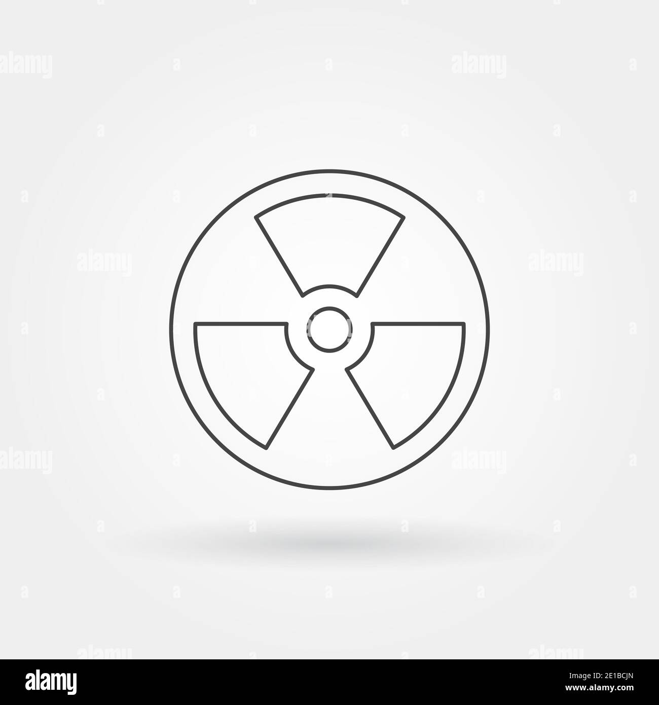 nuclear reactor single isolated icon with modern line or outline style ...
