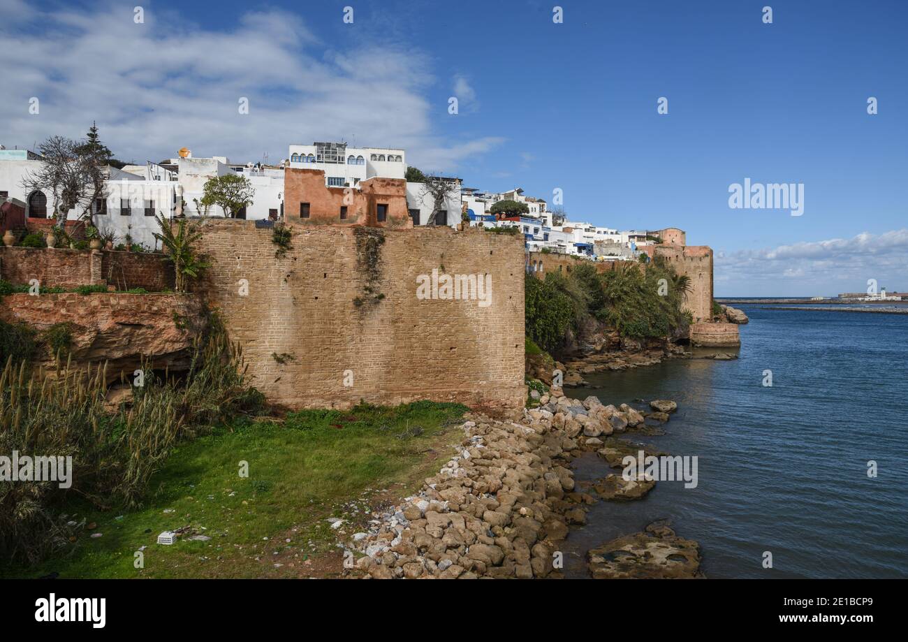 The kasbah of Rabat on the sea Stock Photo - Alamy
