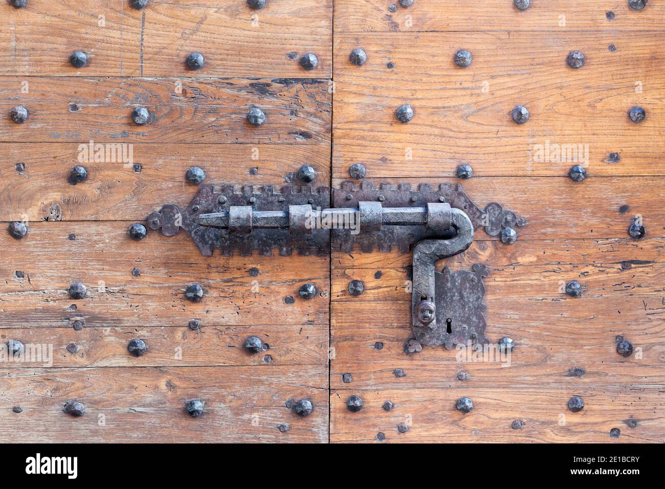 Shop front lock of a traditional goldsmith at Ponte Vecchio, Florence ...
