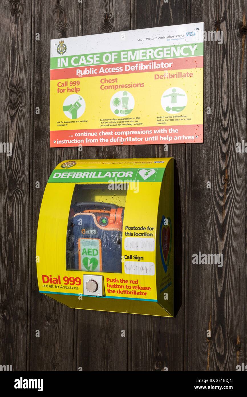 Public Access Defibrillator NHS emergency medical equipment, South ...