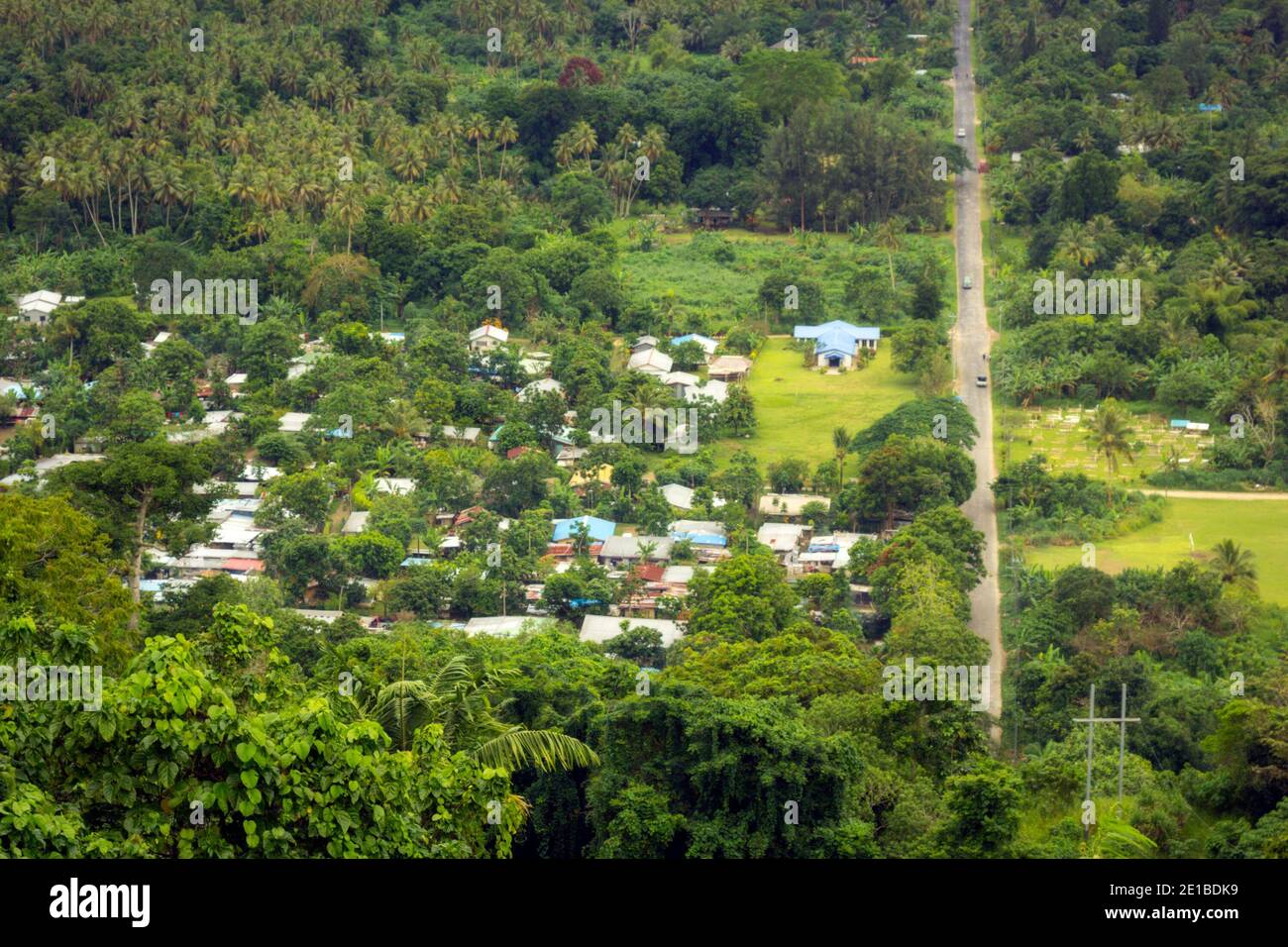Village on Efate Island. Port Vila, Vanuatu Stock Photo - Alamy
