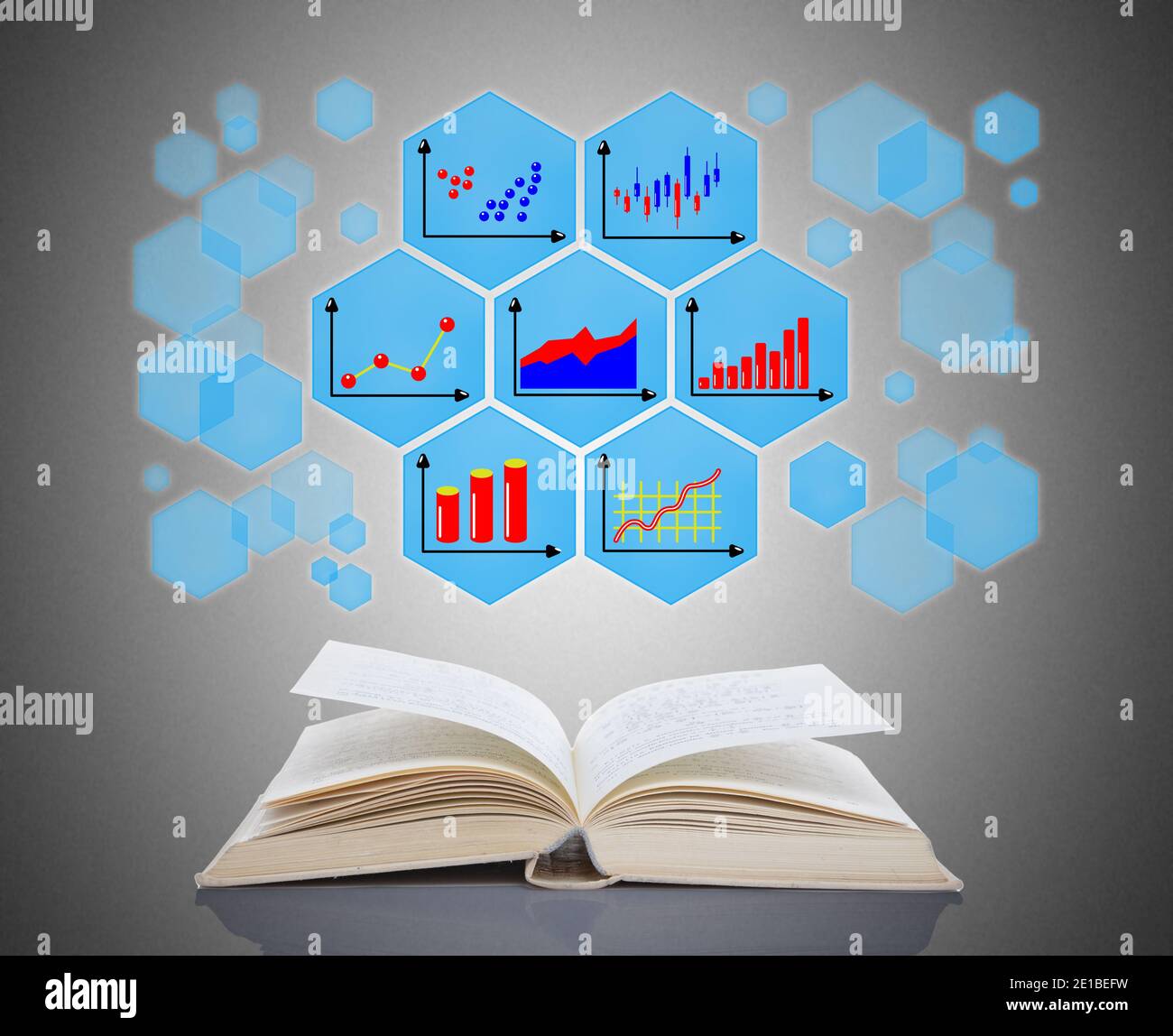 Business analysis concept above an open book Stock Photo - Alamy