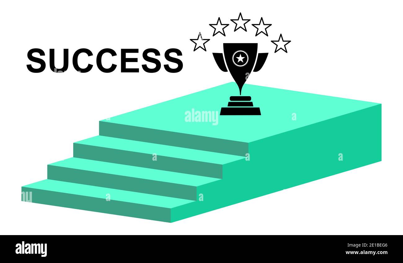 Illustration of a success concept Stock Photo - Alamy