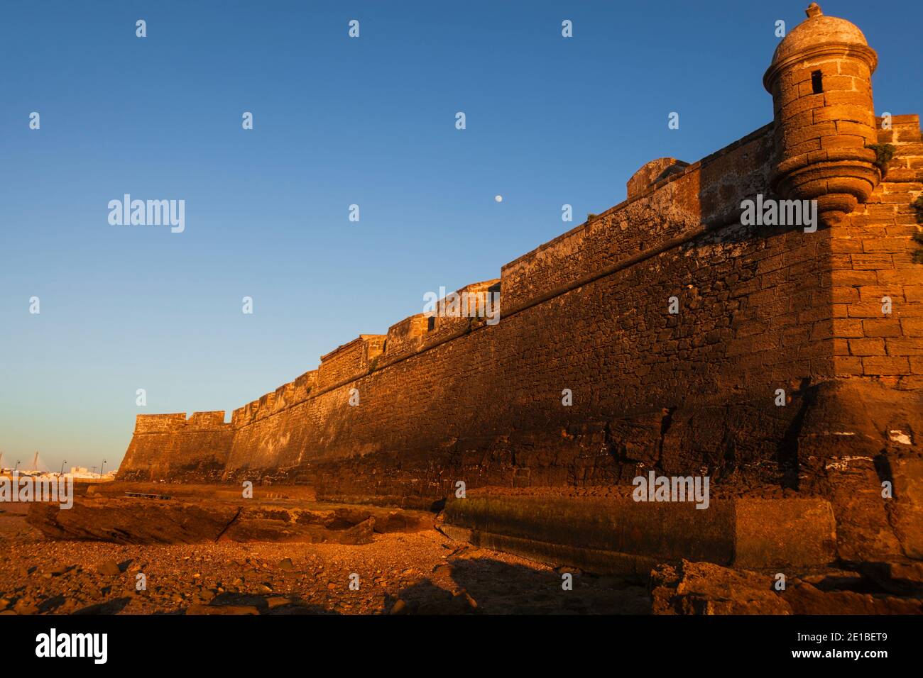San Sebastian Castle in Cadiz. Cadiz, Andalusia, Spain Stock Photo - Alamy