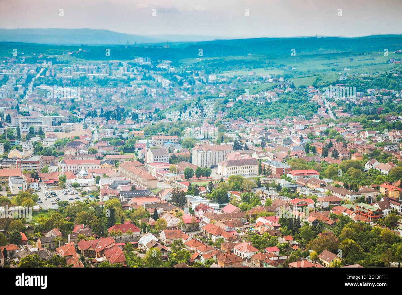 Europe romania transylvania deva castle hi-res stock photography and ...