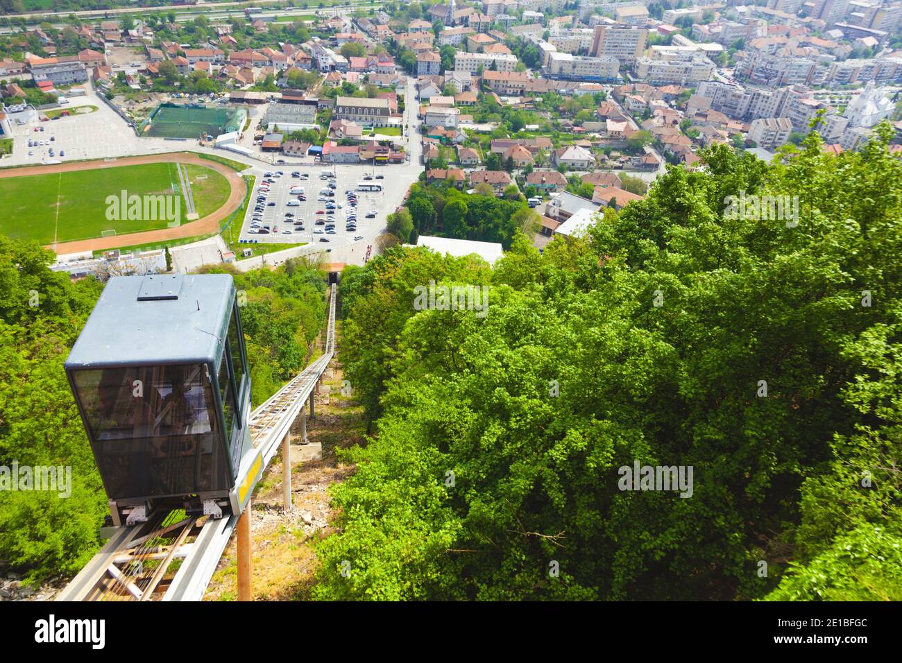 Europe romania transylvania deva castle hi-res stock photography and ...