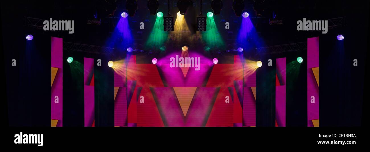 Abstract texture background for design. Stage light and smoke on stage ...