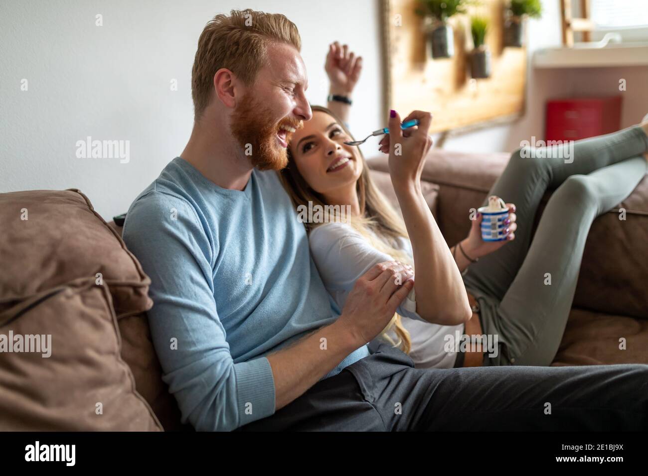Chilling out at home hi-res stock photography and images - Alamy