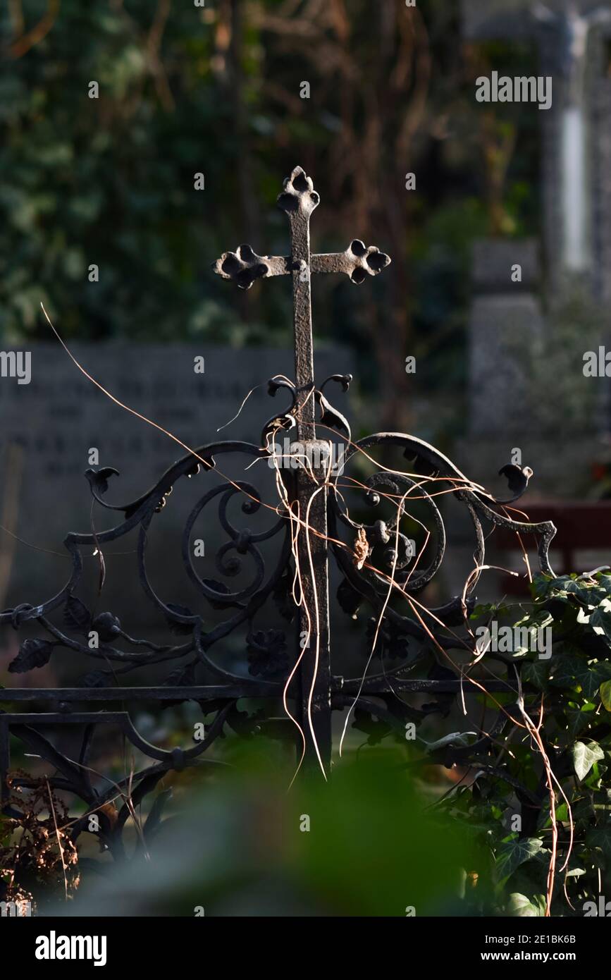 Metal Cross On Grave High Resolution Stock Photography and Images - Alamy