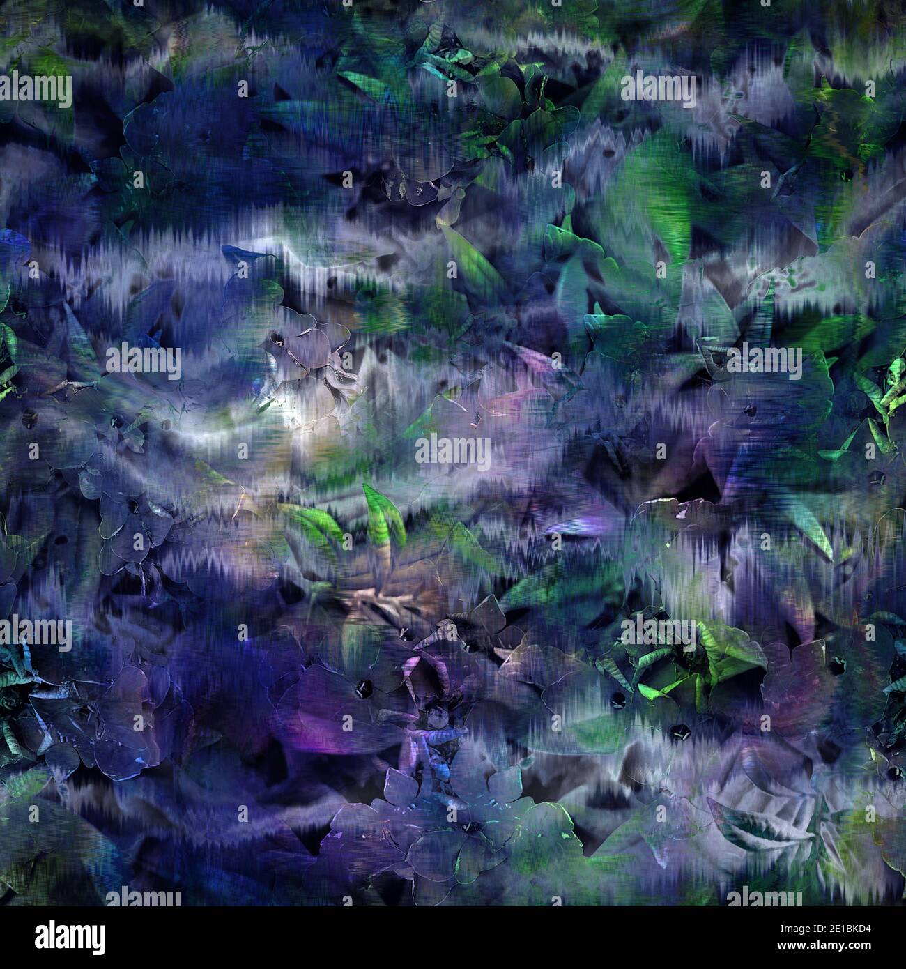 Seamless abstract color blobs with floral overlay Stock Photo - Alamy