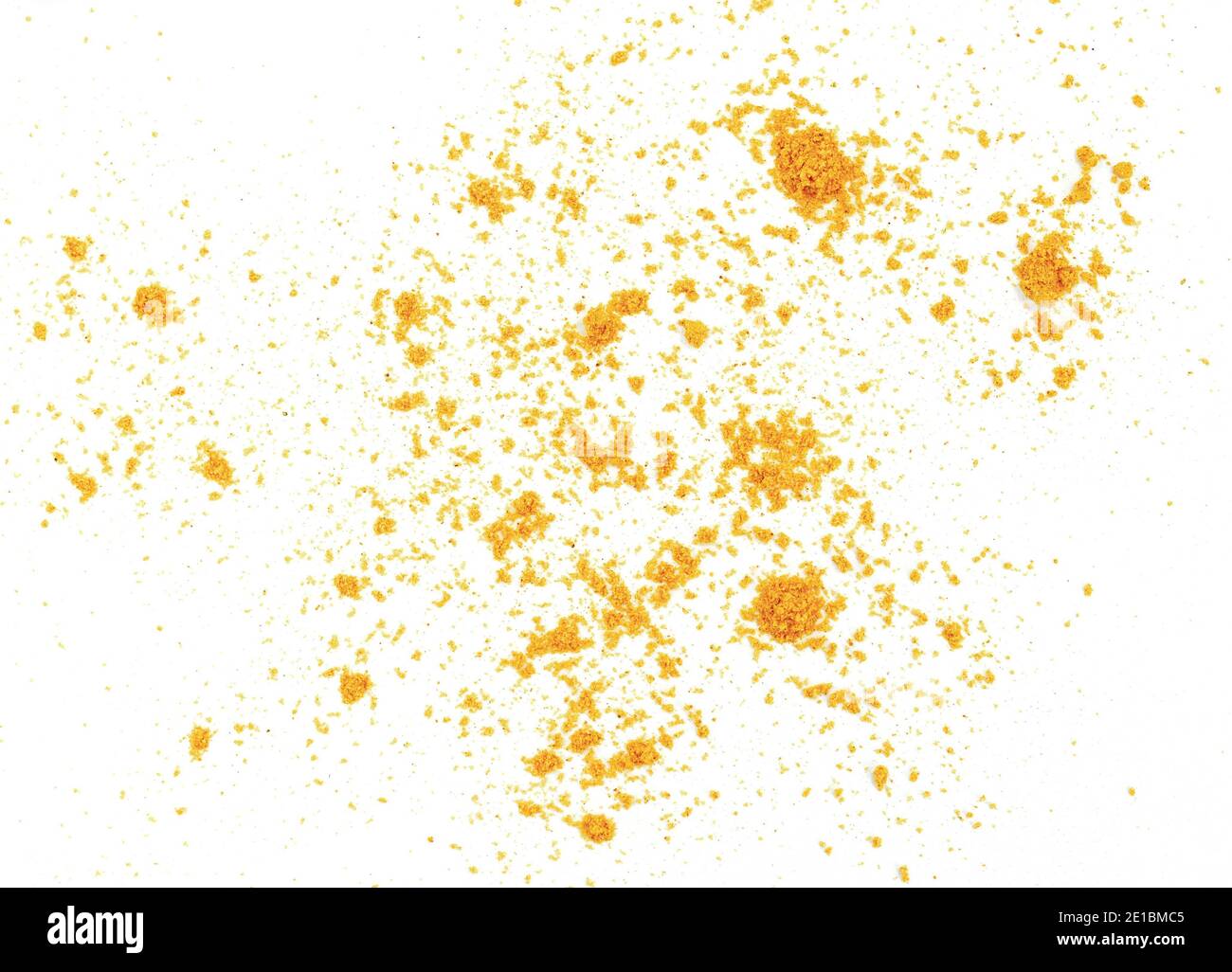 Turmeric, curcuma powder isolated on white background. Heap of turmeric ...