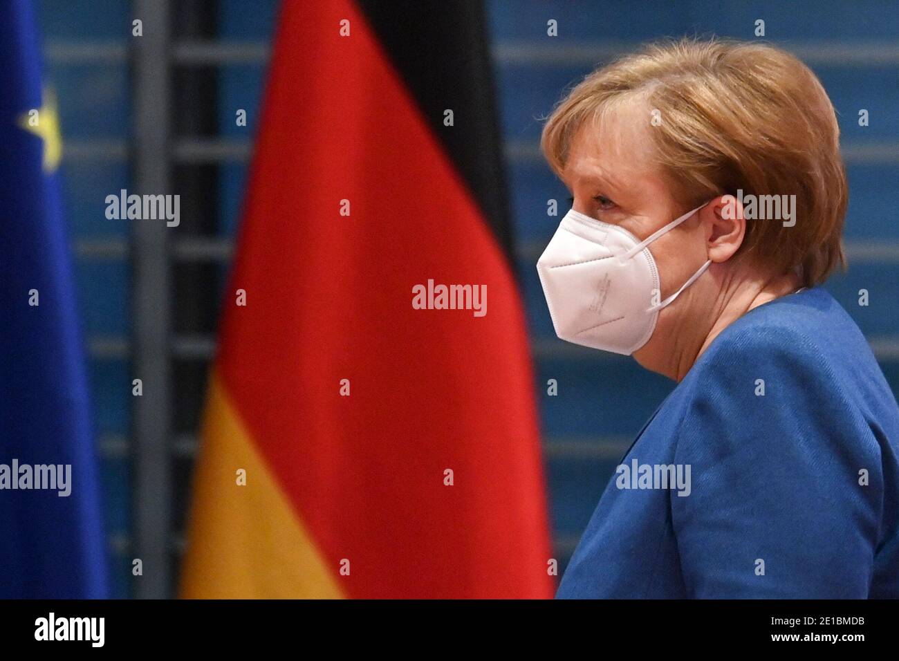 Berlin, Germany. 06th Jan, 2021. German Chancellor Angela Merkel (CDU ...