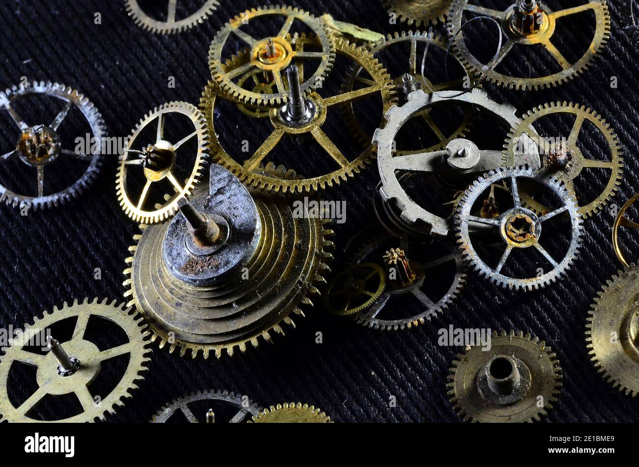 Watch parts and cogs Stock Photo - Alamy
