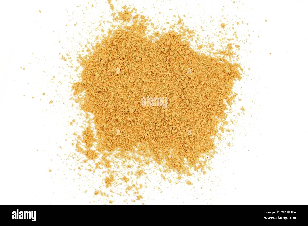 Turmeric, curcuma powder isolated on white background. Heap of turmeric ...