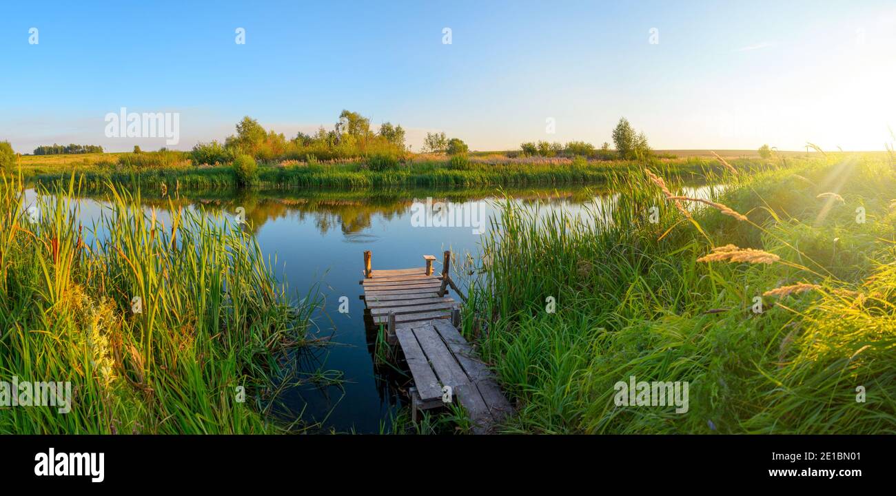 Summer sunset landscape hi-res stock photography and images - Alamy