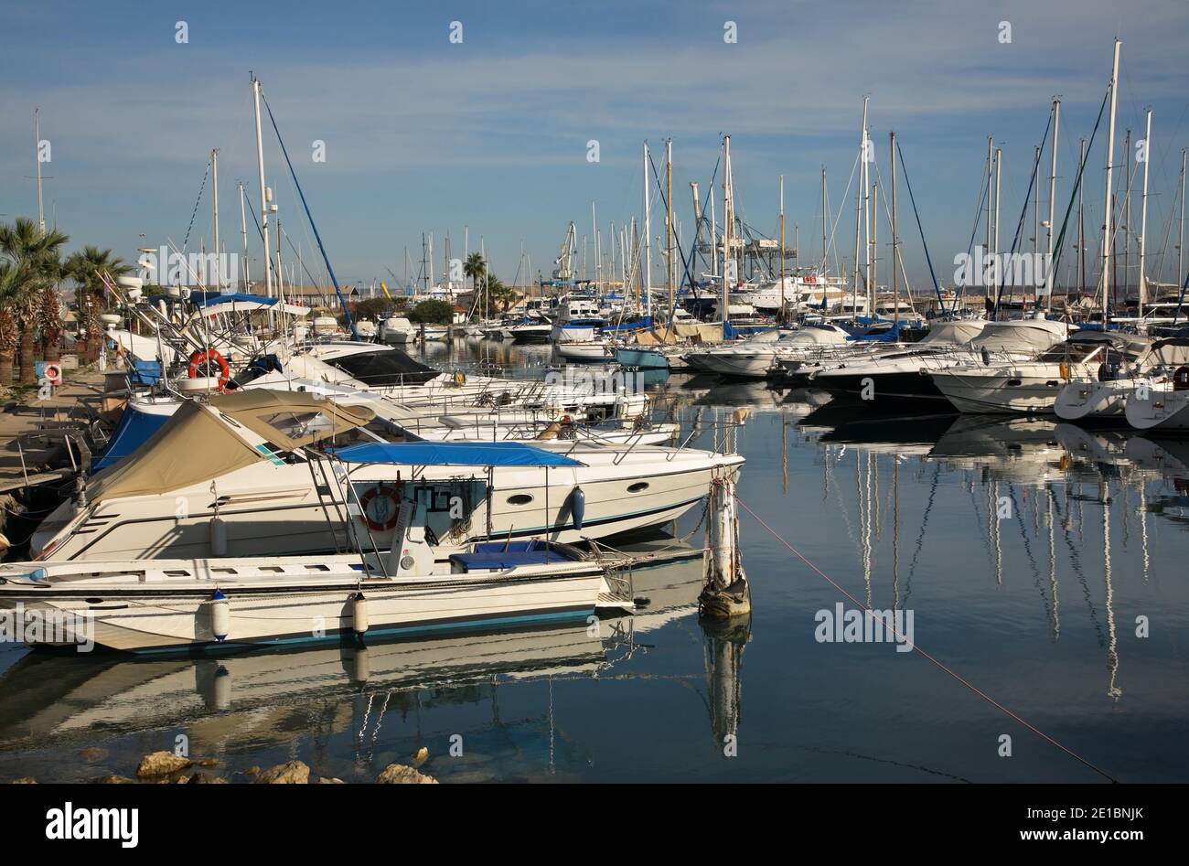 Marina in Larnaca. Cyprus Stock Photo - Alamy