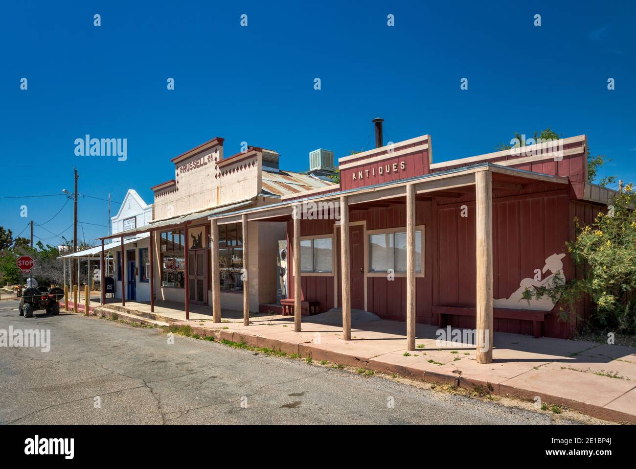Store fronts in semi-ghost town of Chloride, Arizona, USA Stock Photo ...
