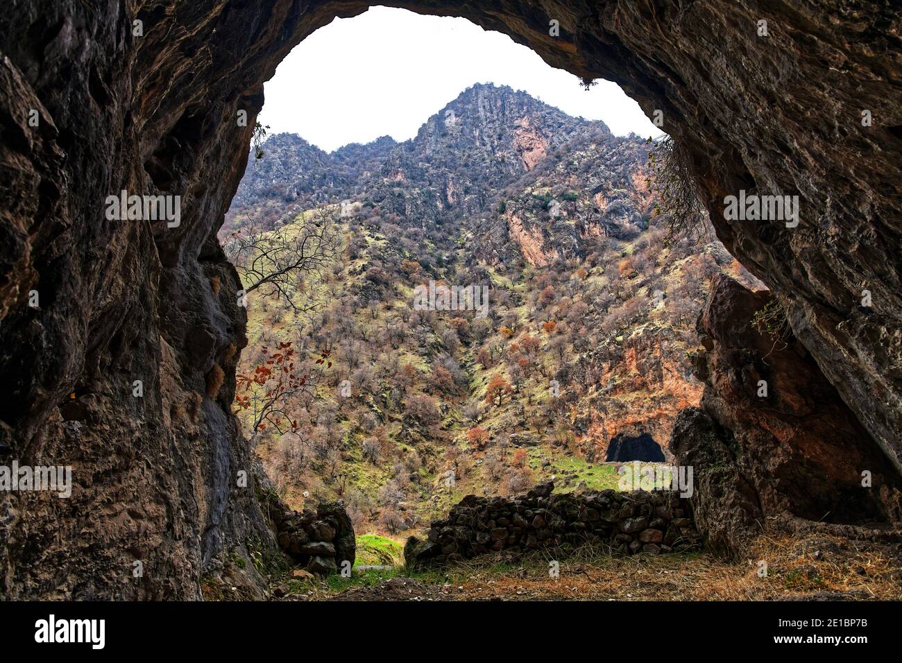 Inside a Cave in Alka Gorge, Barzan Area Stock Photo - Alamy