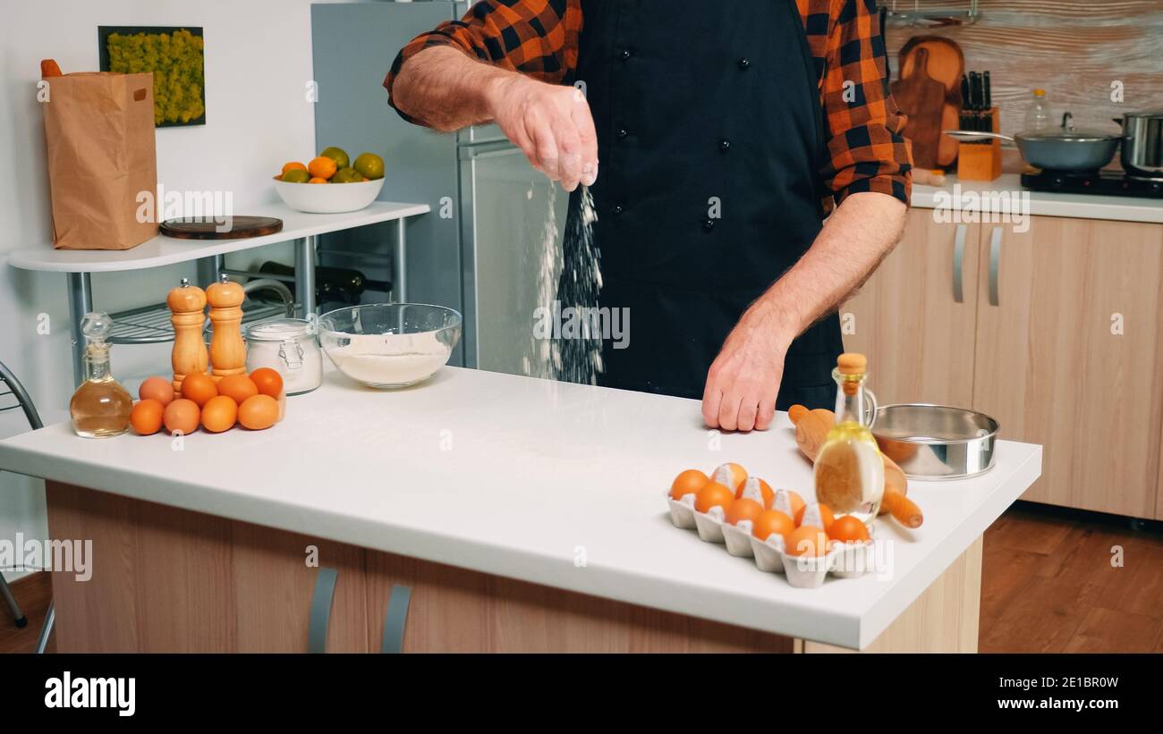 Taking flour from glass bowl hi-res stock photography and images - Alamy