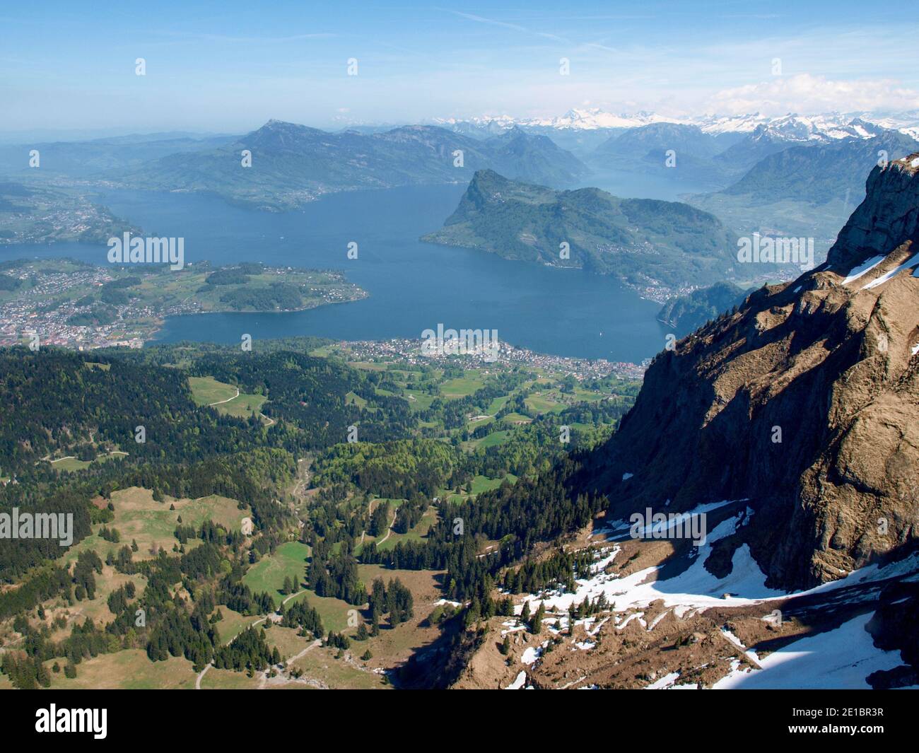 Pilatus, Switzerland: mountain landscape of the famous tourist resort ...