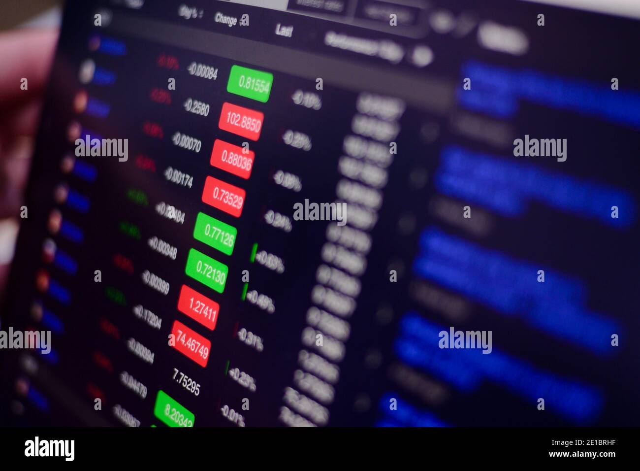 Stock exchange monitor hi-res stock photography and images - Alamy