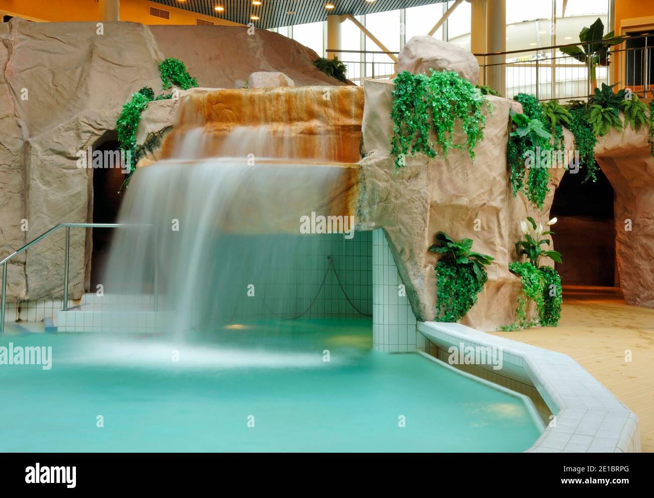 Aquapark at Holiday Club Caribia hotel in Turku. Finland Stock Photo ...