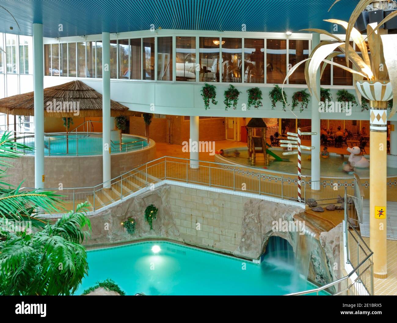 Aquapark at Holiday Club Caribia hotel in Turku. Finland Stock Photo ...