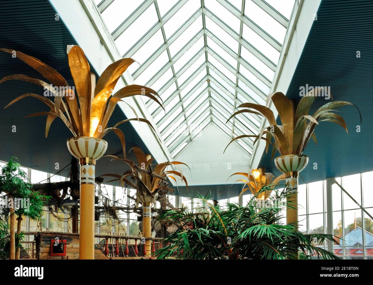 Aquapark at Holiday Club Caribia hotel in Turku. Finland Stock Photo ...