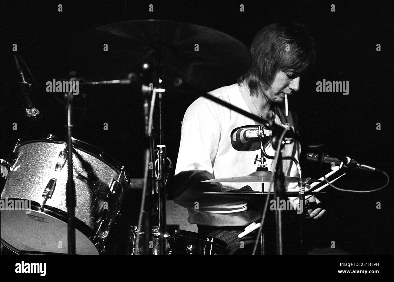 Mel Pritchard drummer of Progressive Rock Band Barclay James Harvest in ...