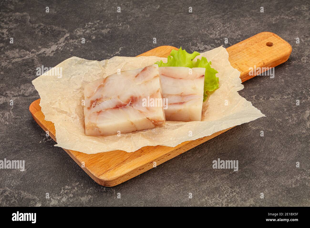 Raw dietary pollock fish fillet for cooking Stock Photo - Alamy