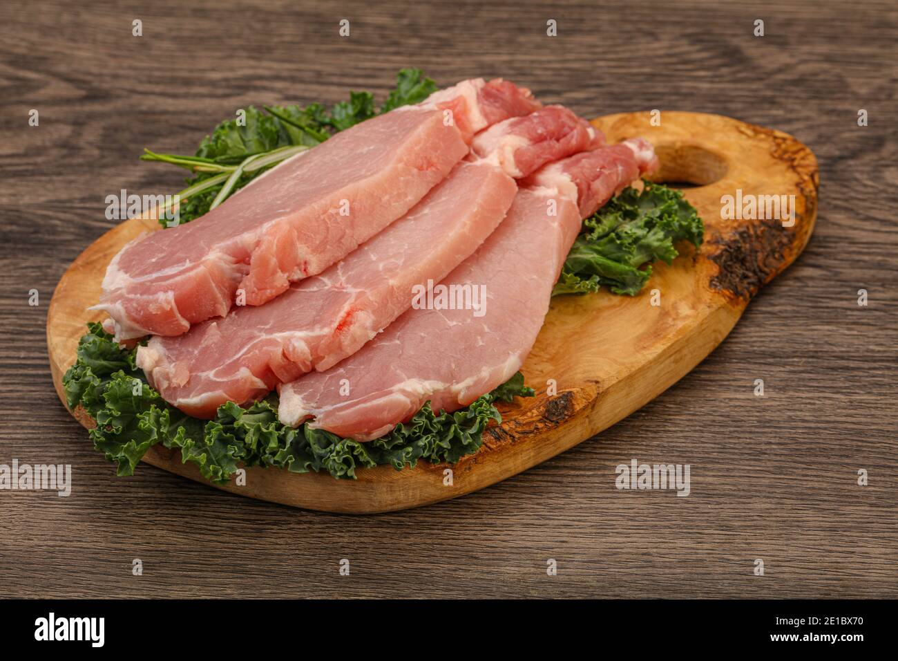 Raw pork meat steak for cooking Stock Photo - Alamy